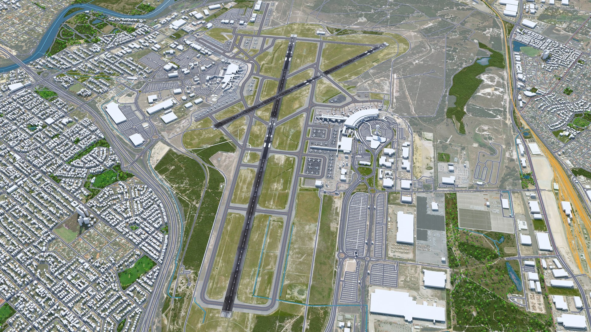 3D Perth Airport - TurboSquid 2005522