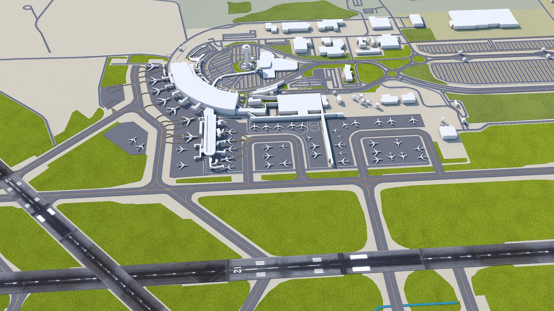 3D Perth Airport - TurboSquid 2005522
