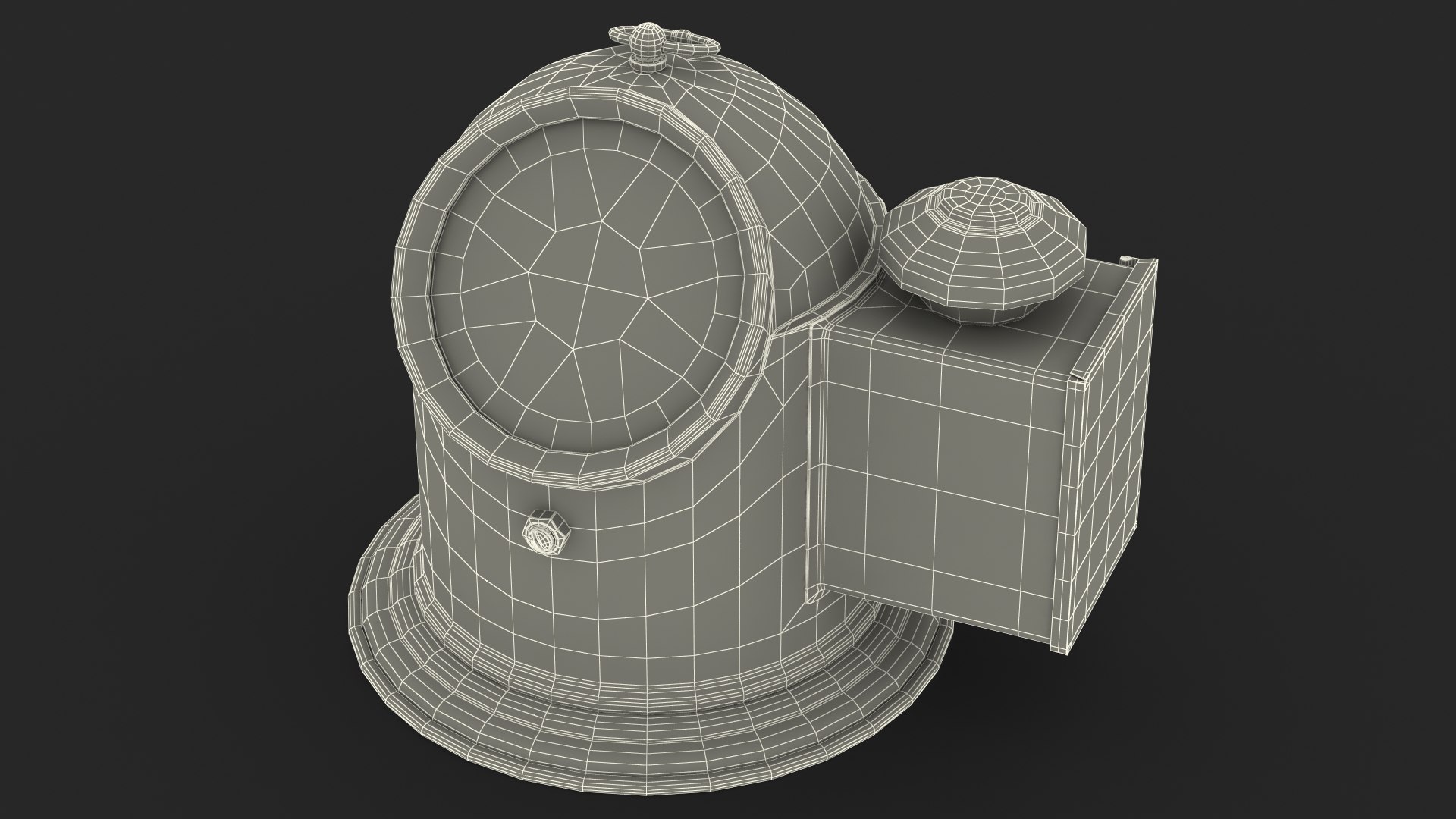 3D Antique Nautical Ship Gimbal Compass Black Open Model - TurboSquid ...