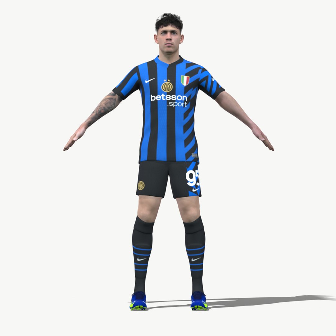 3D Rigged Alessandro Bastoni Inter Milan 2025 3D Model - TurboSquid 2369502