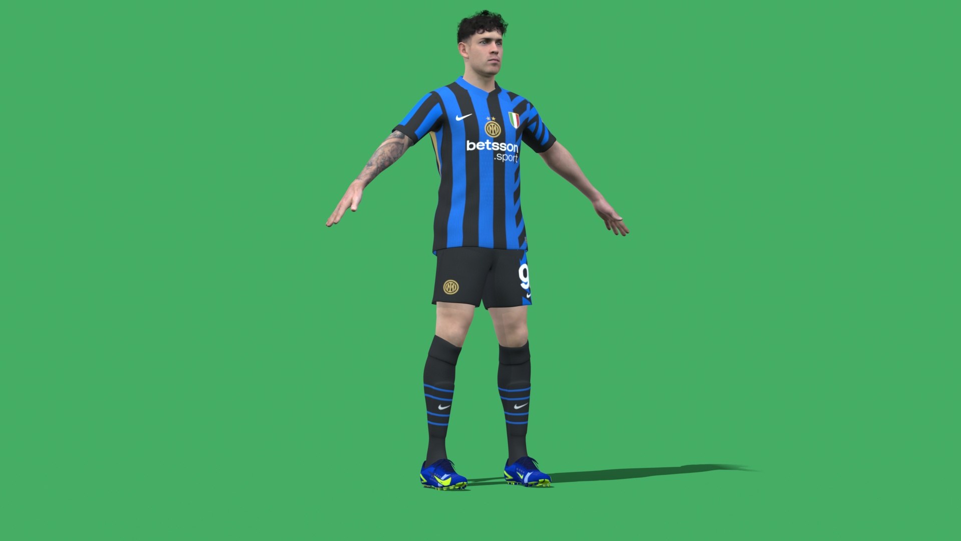 3D Rigged Alessandro Bastoni Inter Milan 2025 3D Model - TurboSquid 2369502