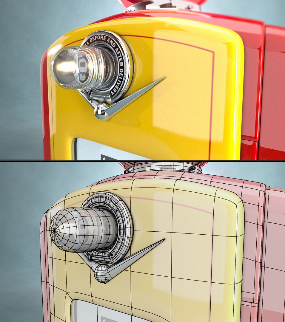 3d Model 50 Shell Fuel Pump