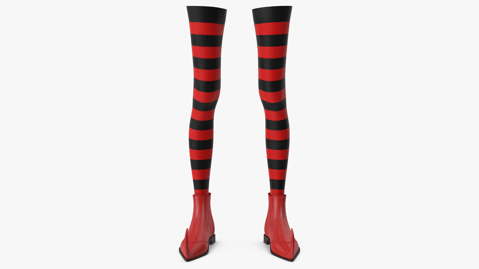 Witch Boots With Stockings 3 Model - TurboSquid 2121821