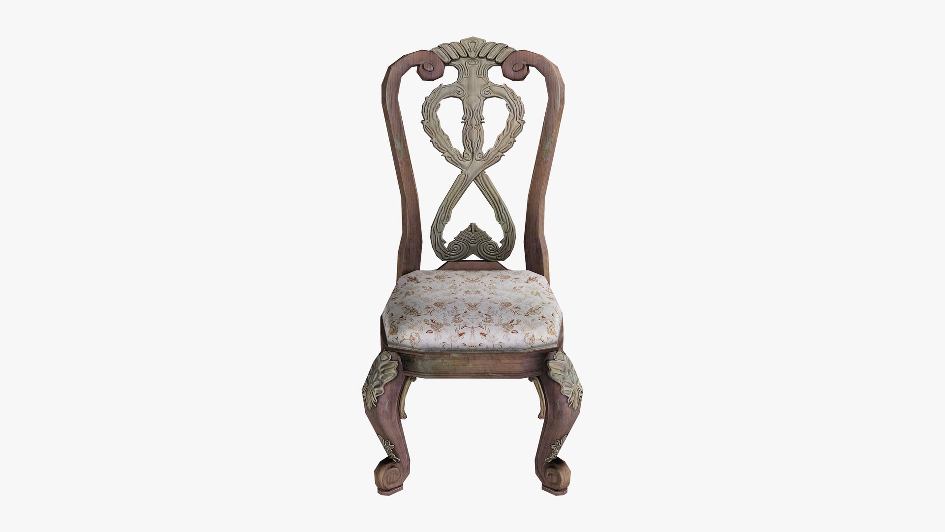 3D European Antique Chair Model - TurboSquid 2046878