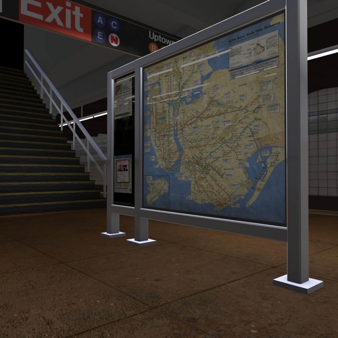 3d Model New York Subway
