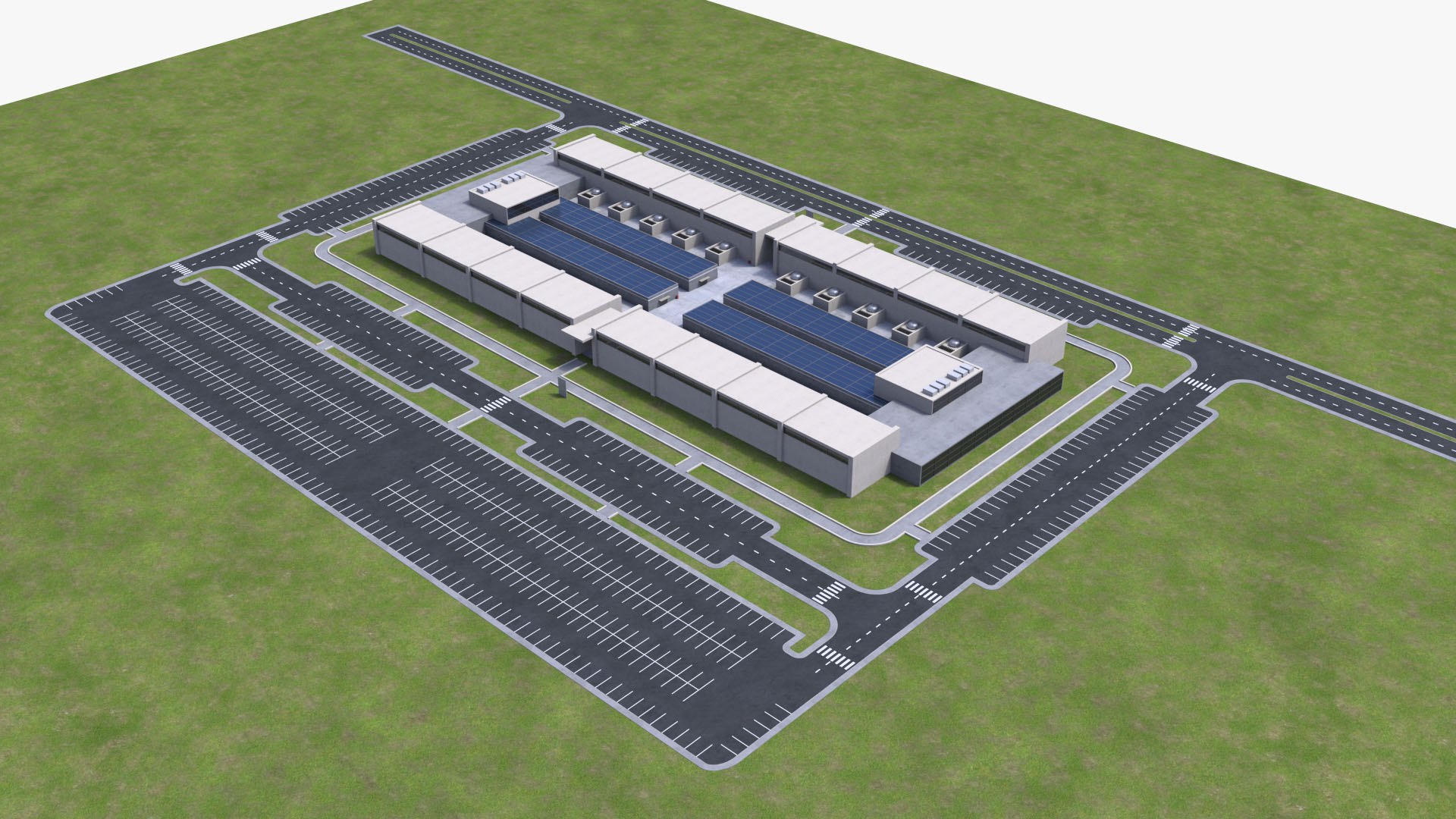 Data Center Building 3D Model - TurboSquid 1862628