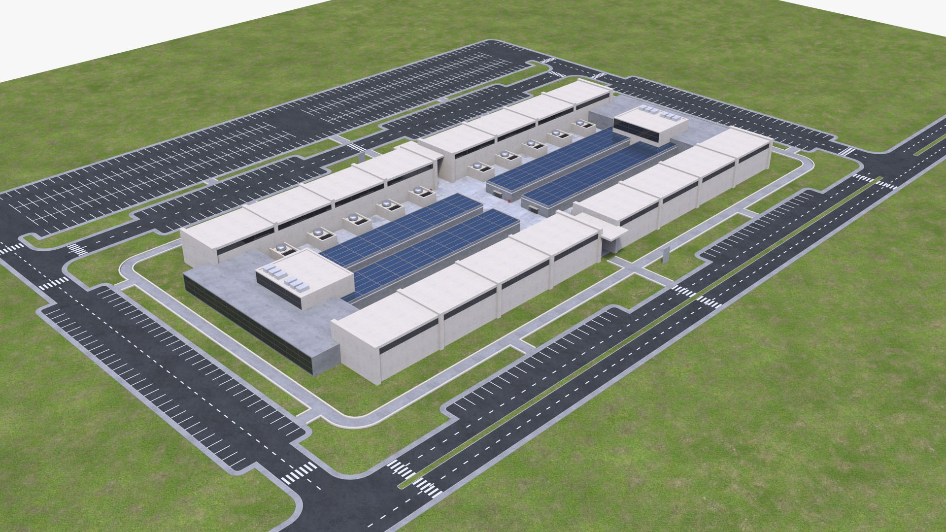 Data Center Building 3D Model - TurboSquid 1862628
