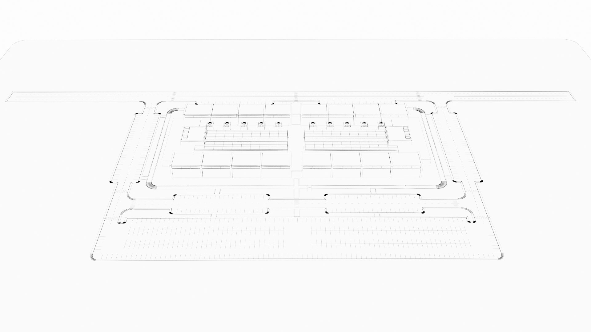 Data Center Building 3D model - TurboSquid 1862628