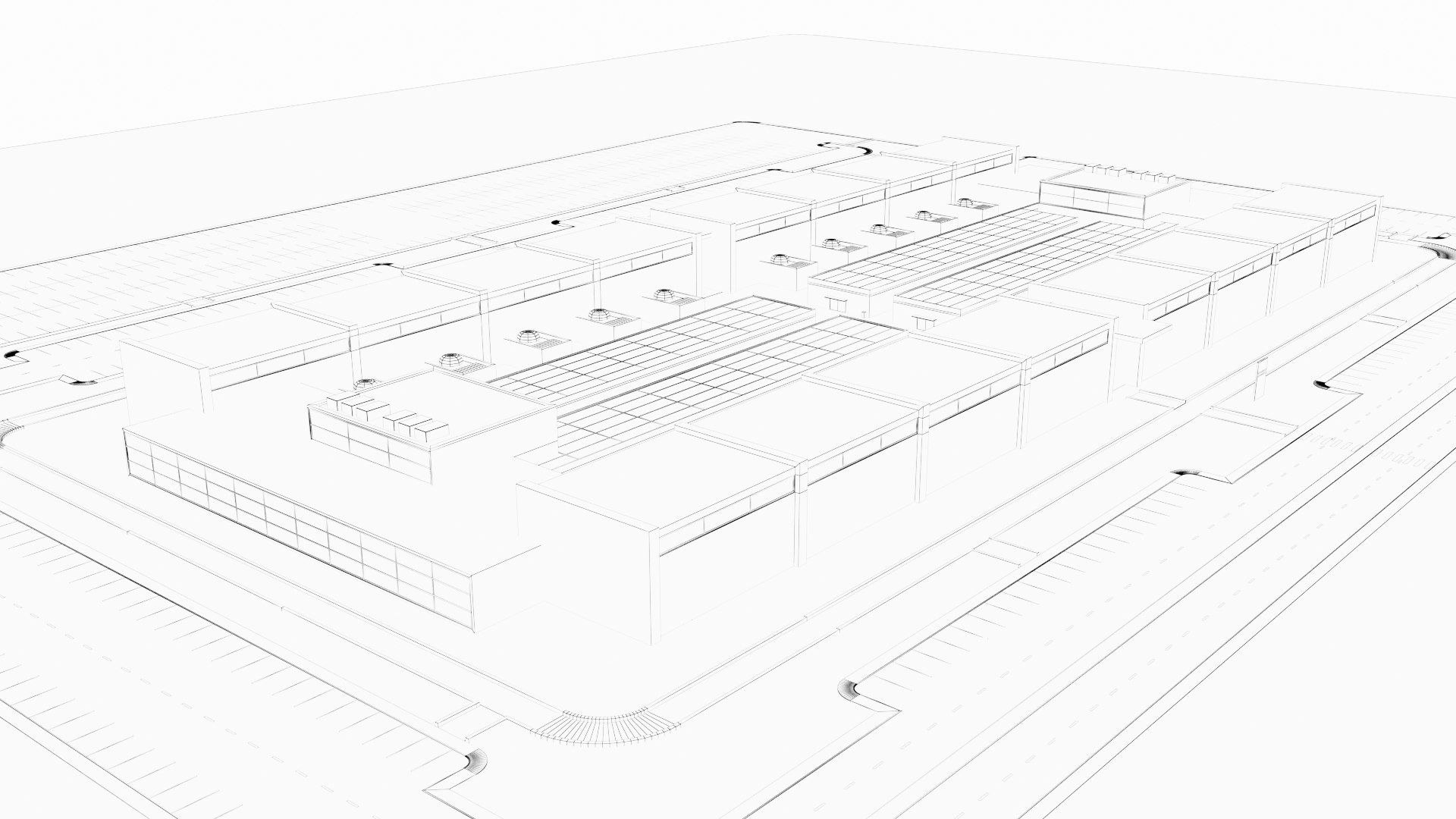 Data Center Building 3D model - TurboSquid 1862628