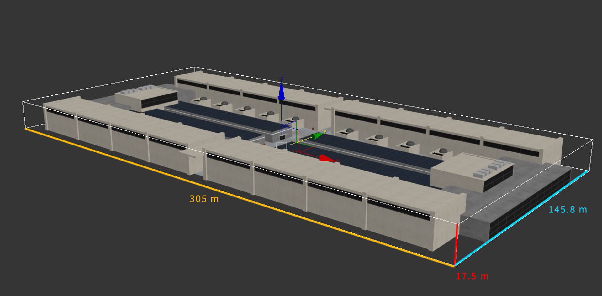 Data Center Building 3D Model - TurboSquid 1862628