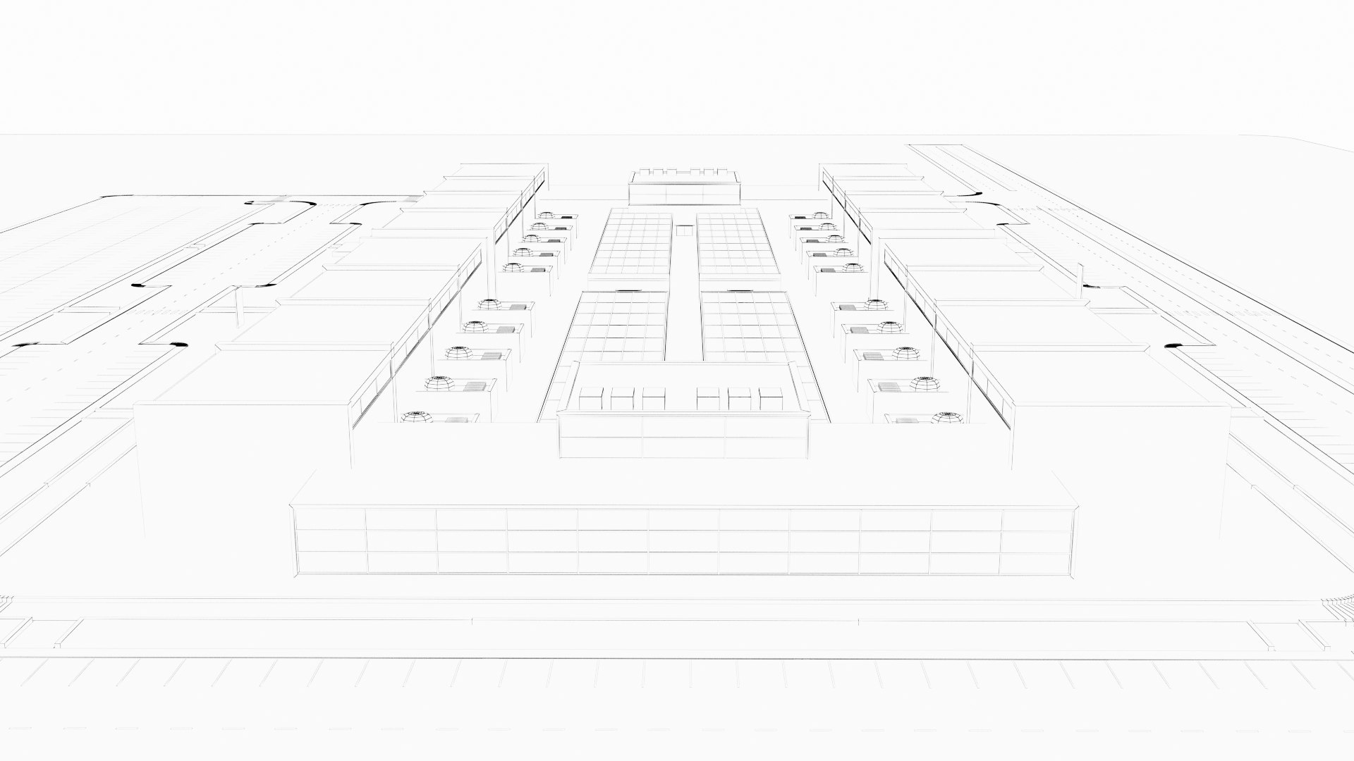 Data Center Building 3D model - TurboSquid 1862628