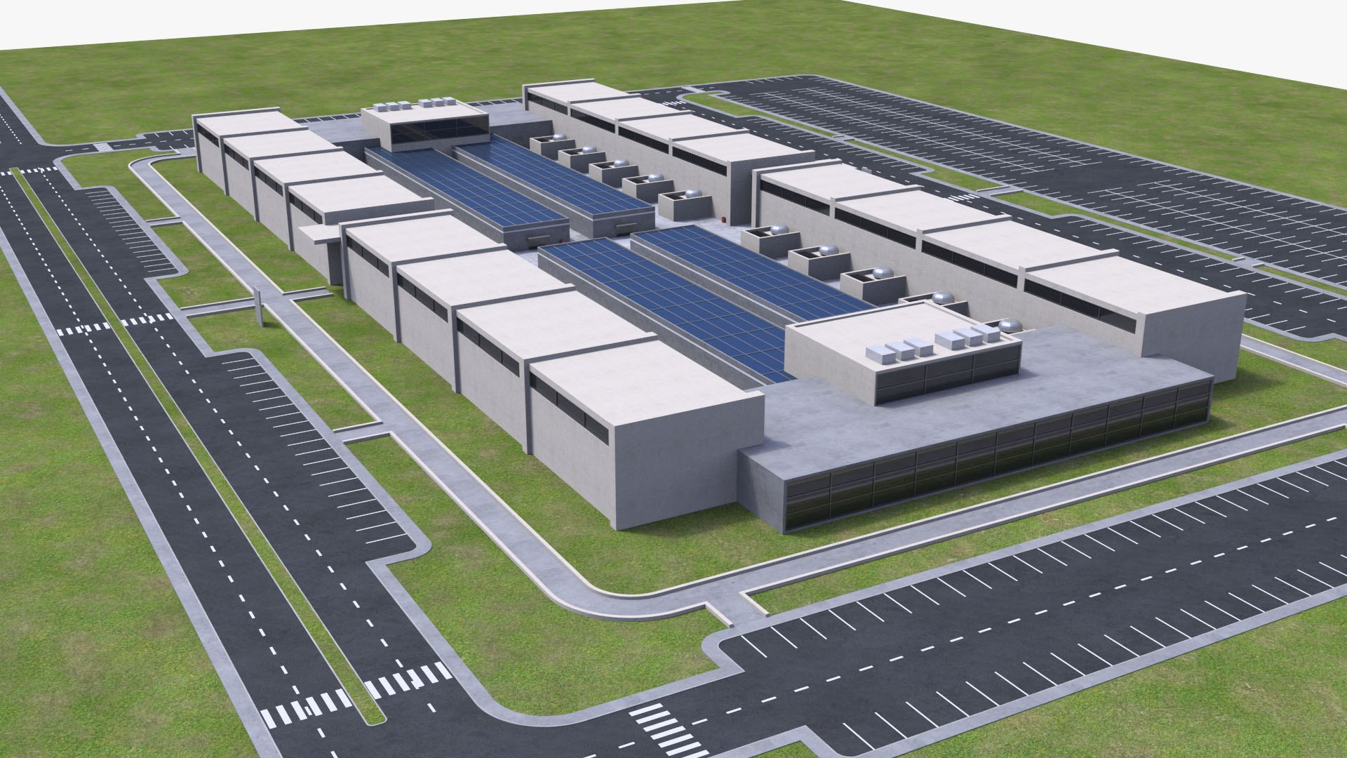 Data Center Building 3D Model - TurboSquid 1862628