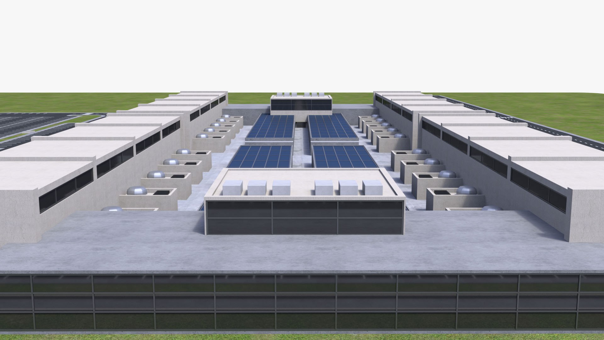 Data Center Building 3D Model - TurboSquid 1862628