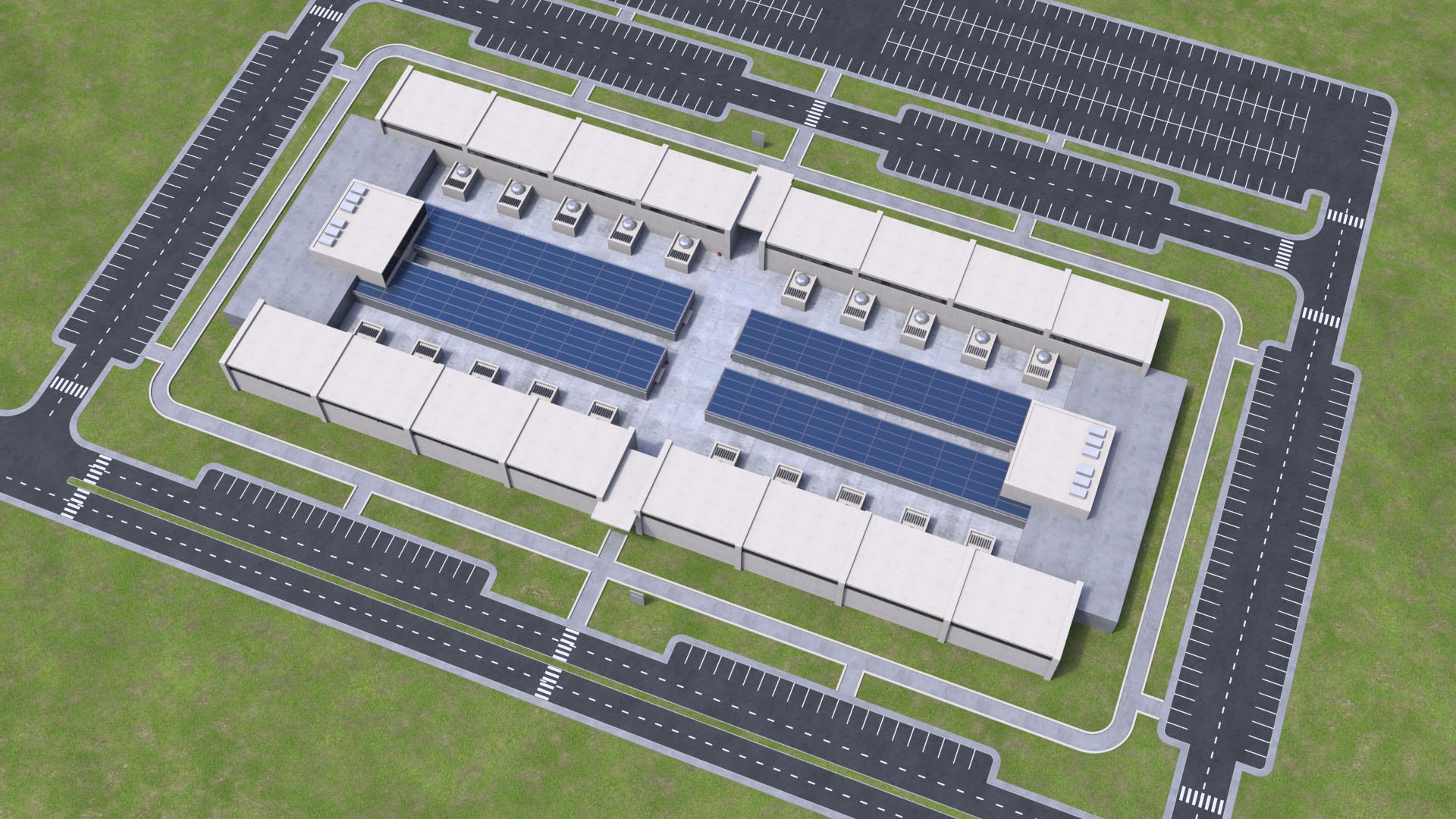 Data Center Building 3D Model - TurboSquid 1862628