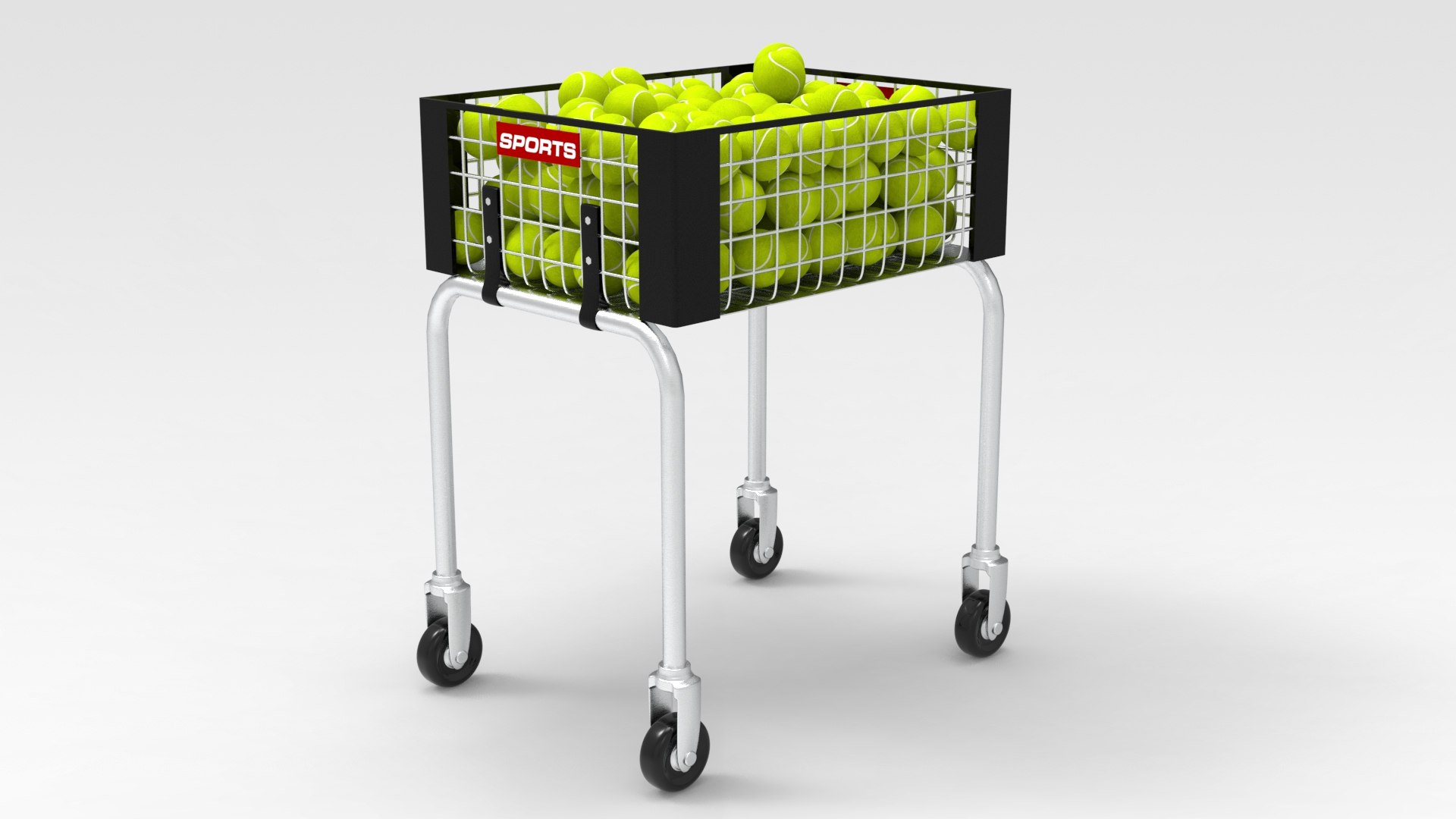 Tennis Ball Basket 3D - TurboSquid 2184114