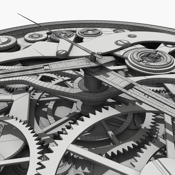 modelo 3d Mecanismo de reloj animado - TurboSquid 1381153