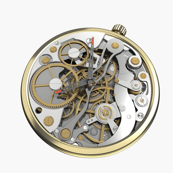 Watch mechanism 3D model - TurboSquid 1381153