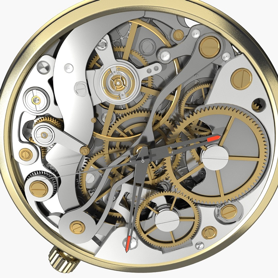 Watch Mechanism 3D Model - TurboSquid 1381153