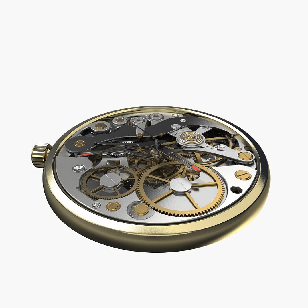 Watch Mechanism 3D Model - TurboSquid 1381153