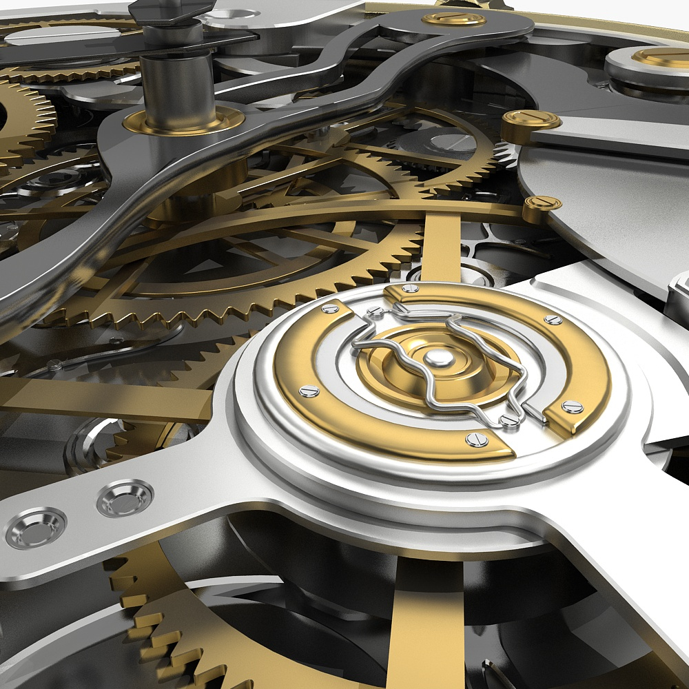 Watch mechanism 3D model - TurboSquid 1381153