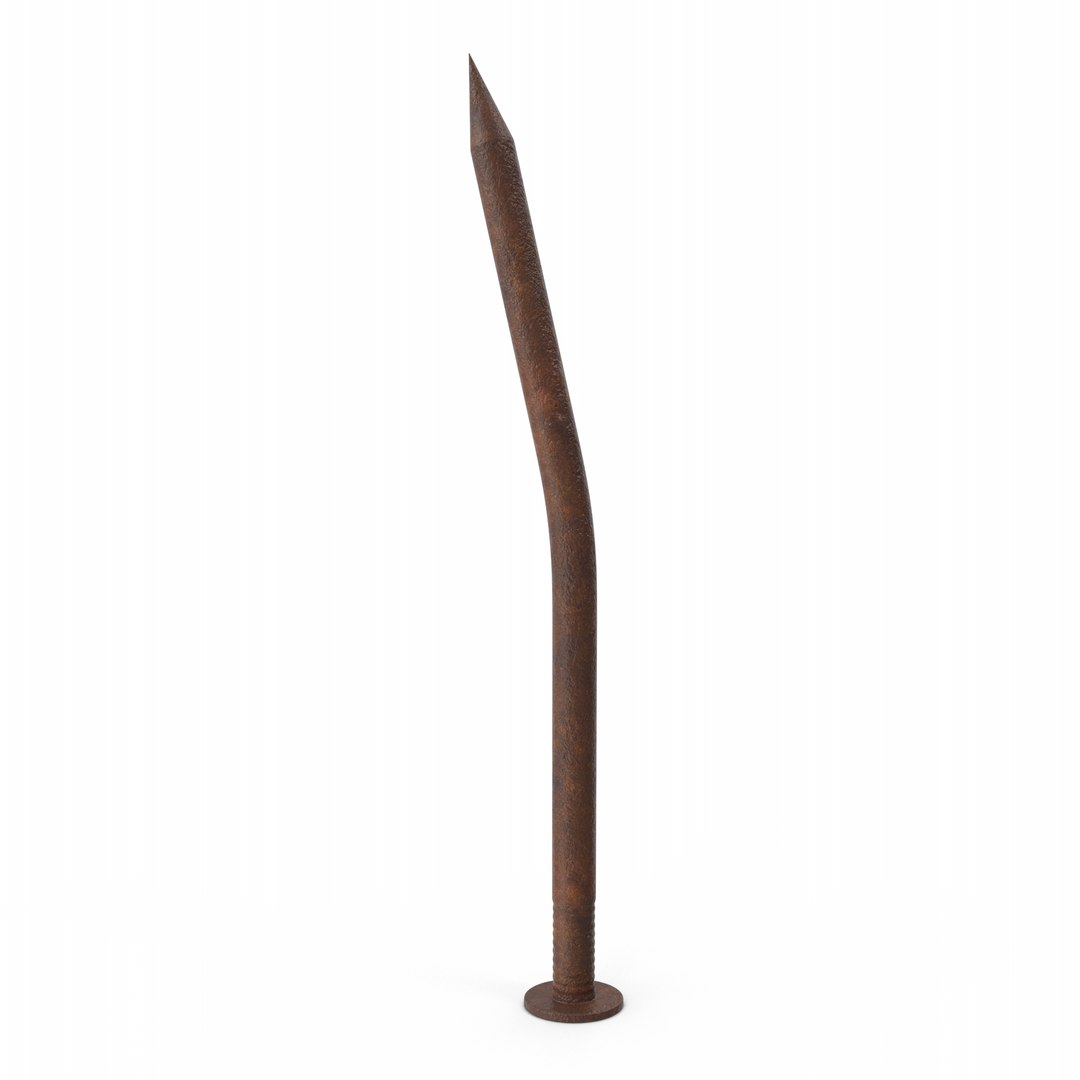 3D Rusty Old Nail - TurboSquid 2299371