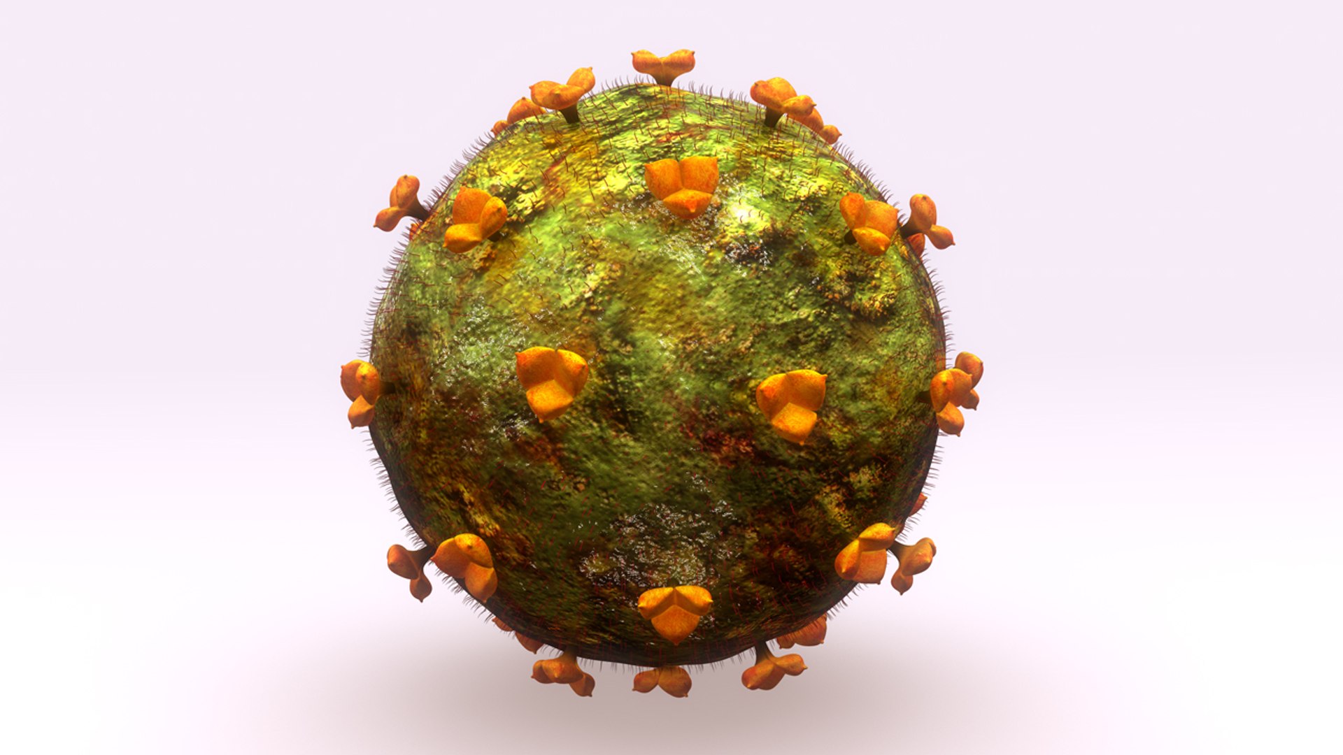 3d Model Hiv Virus