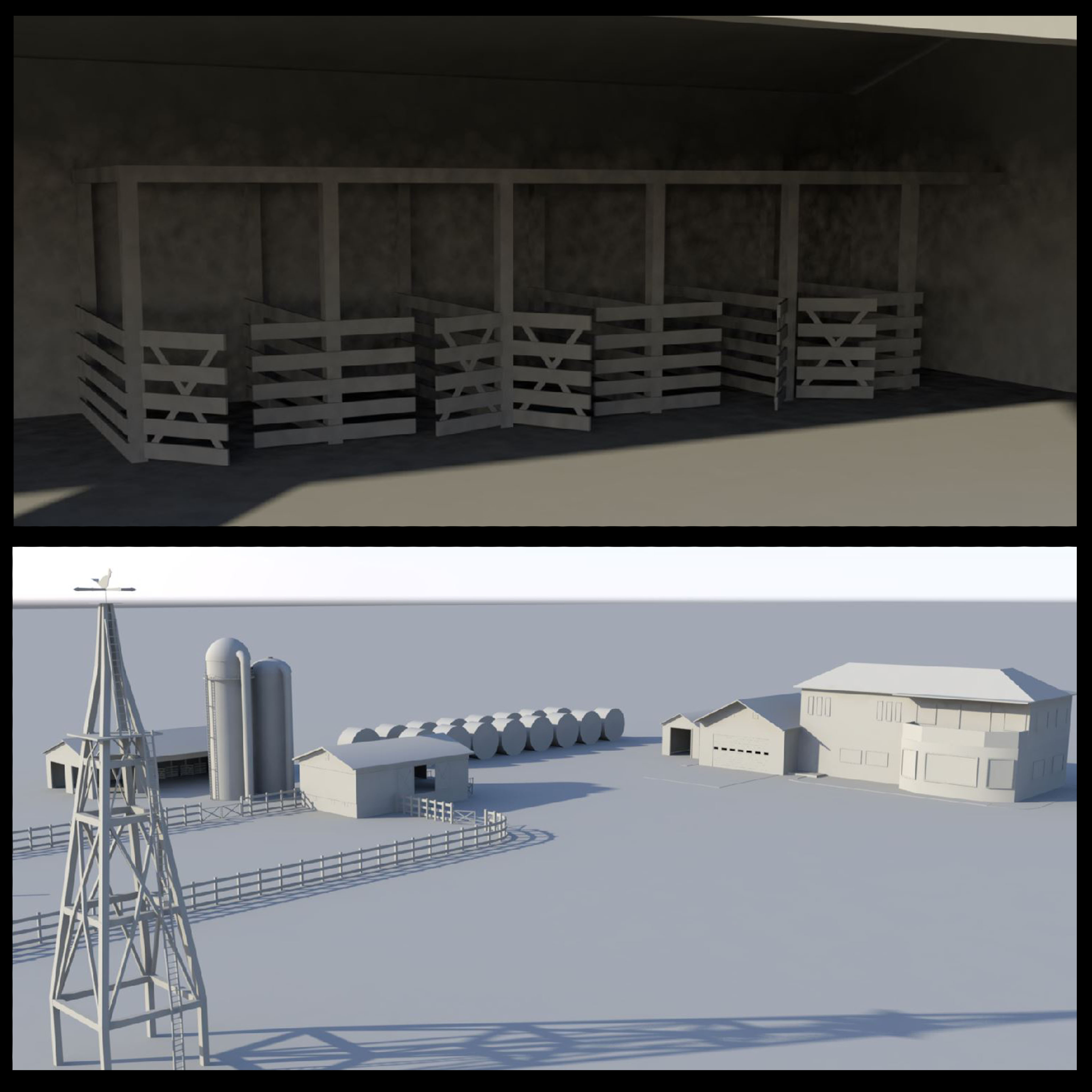 free obj model farm