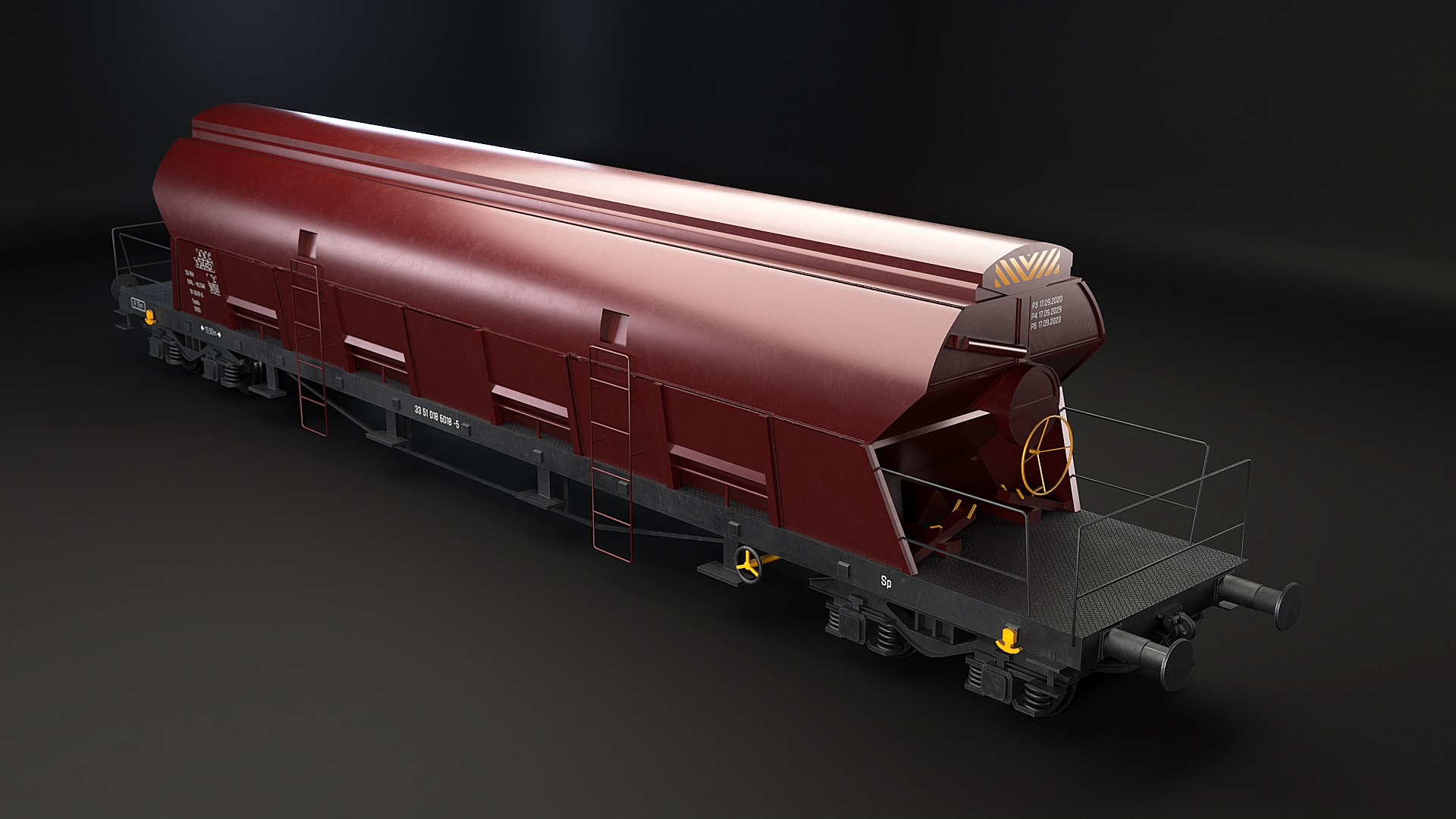 Tadds Bulk Cargo Railcar Model - TurboSquid 2240464
