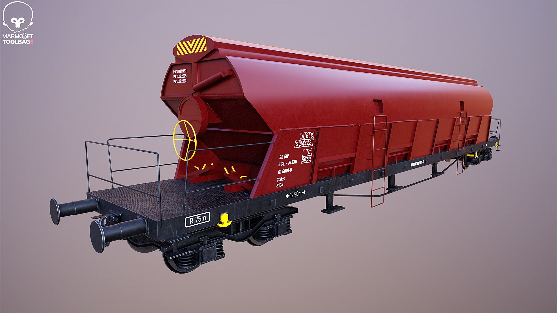 Tadds Bulk Cargo Railcar Model - TurboSquid 2240464