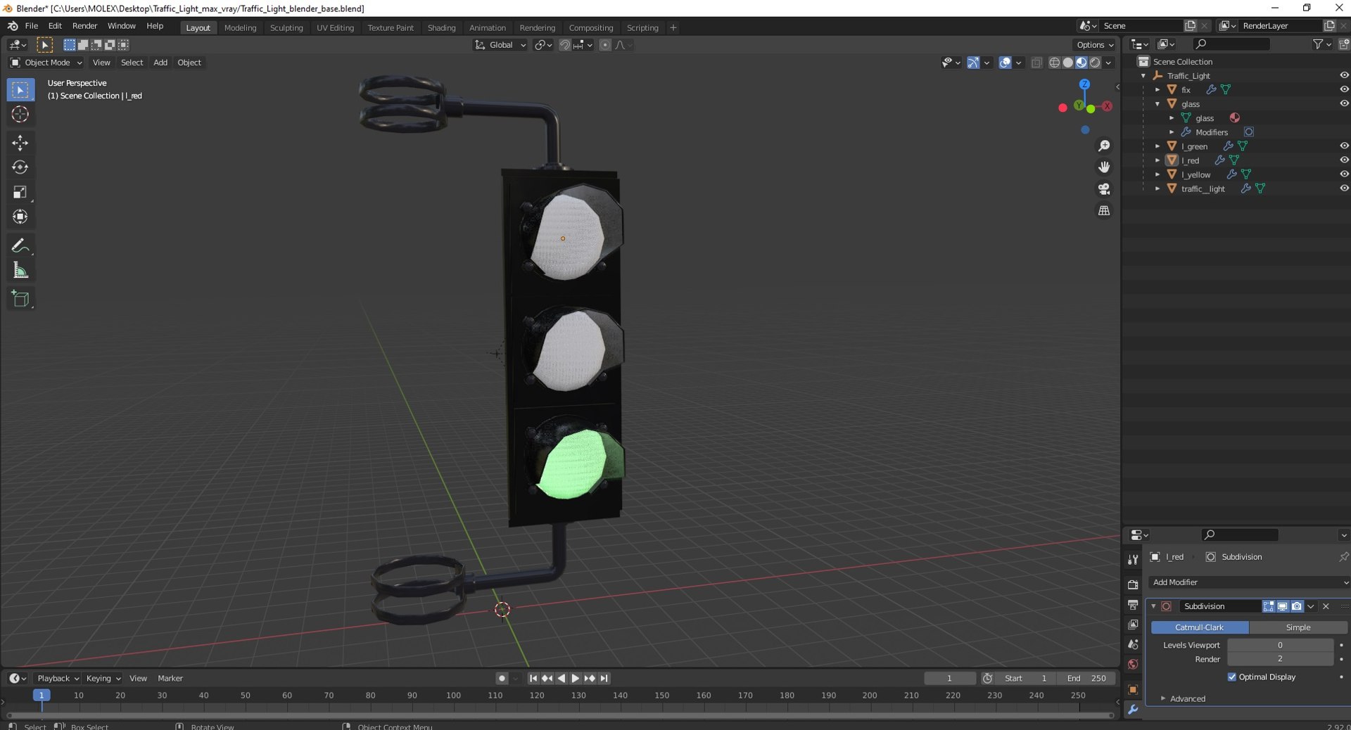 Traffic Light 3D Model - TurboSquid 2145638