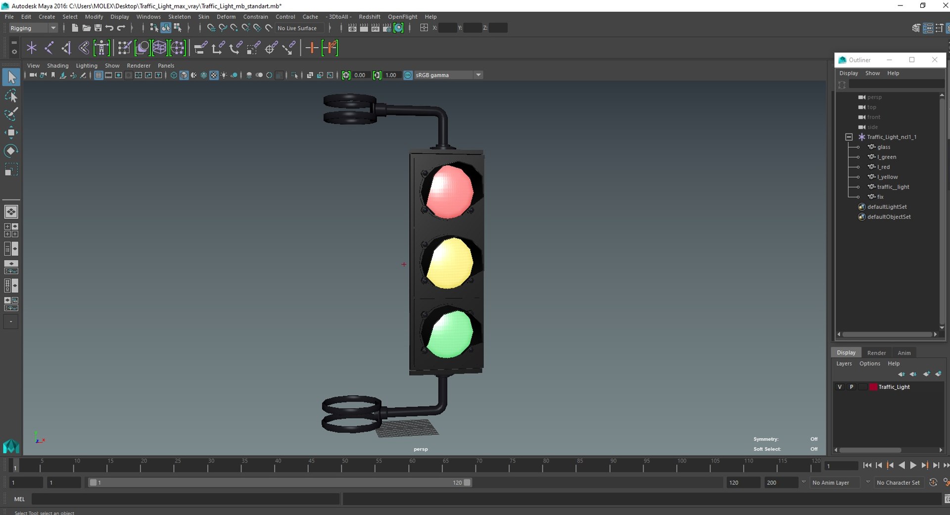 Traffic Light 3D Model - TurboSquid 2145638