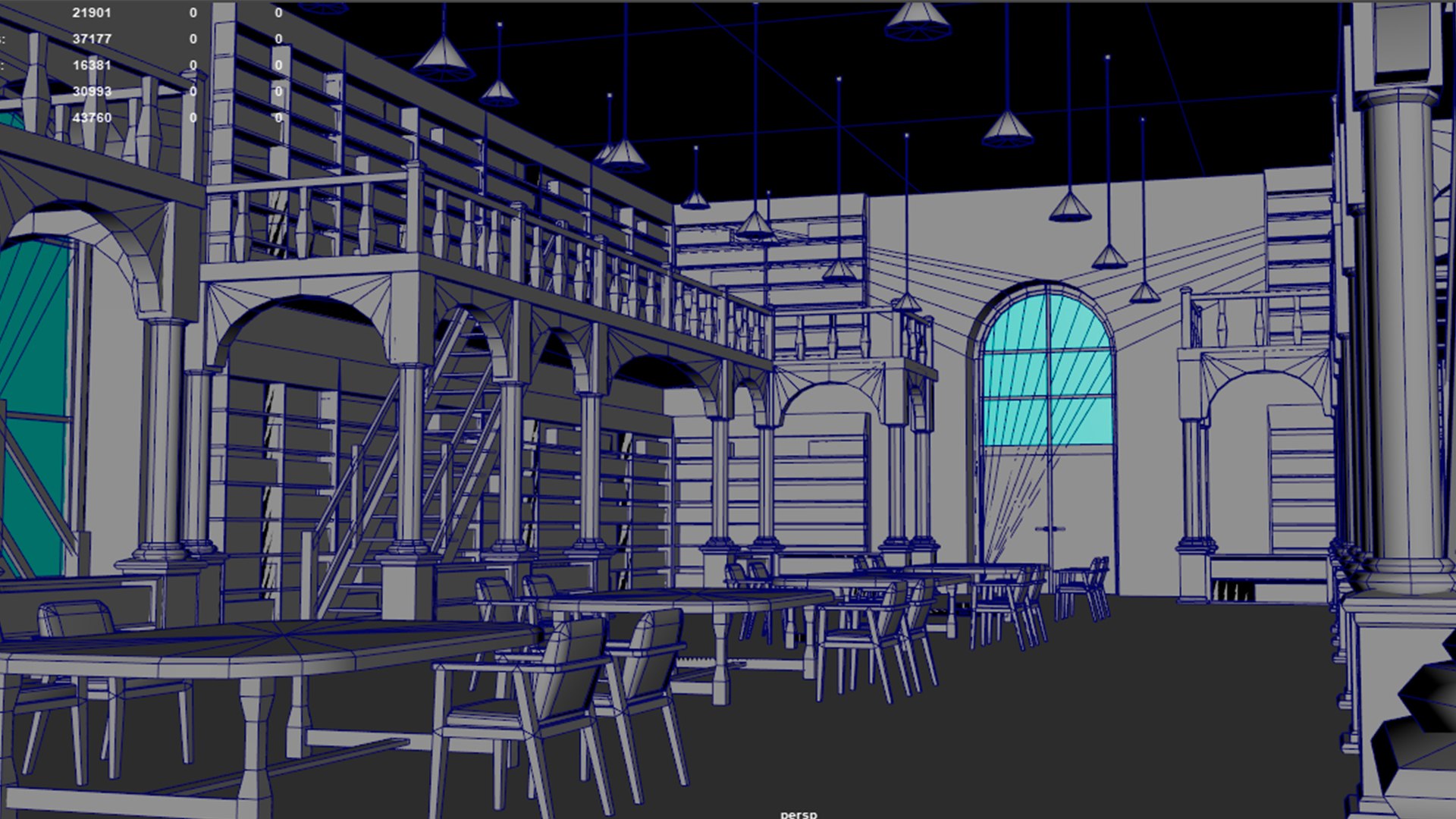 Library 3D Model - TurboSquid 2110444