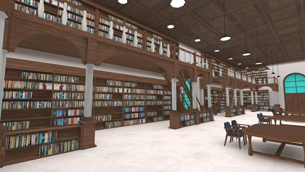 modelo 3d Library - TurboSquid 2110444