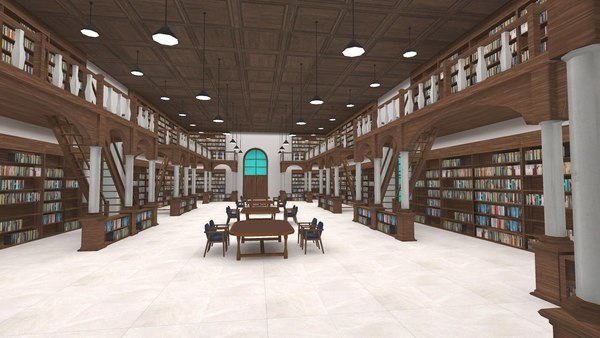 modelo 3d Library - TurboSquid 2110444