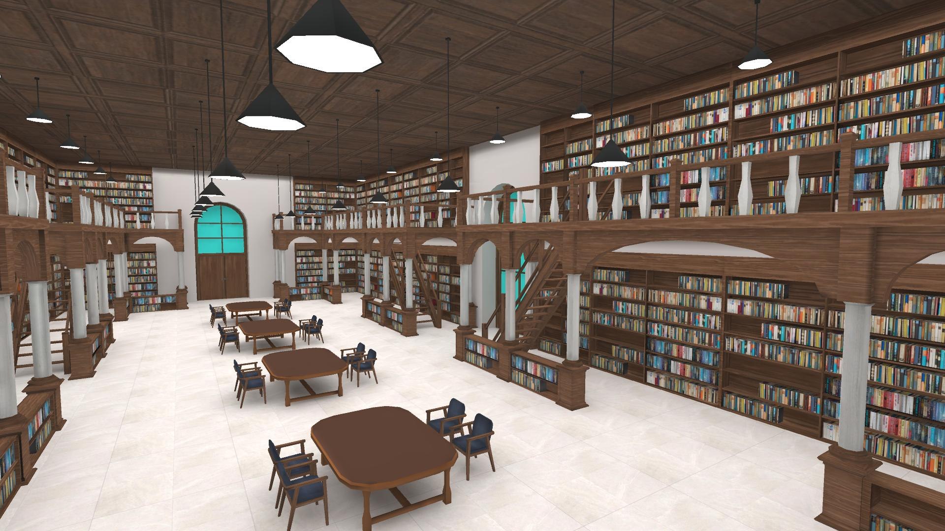 Library 3D Model - TurboSquid 2110444