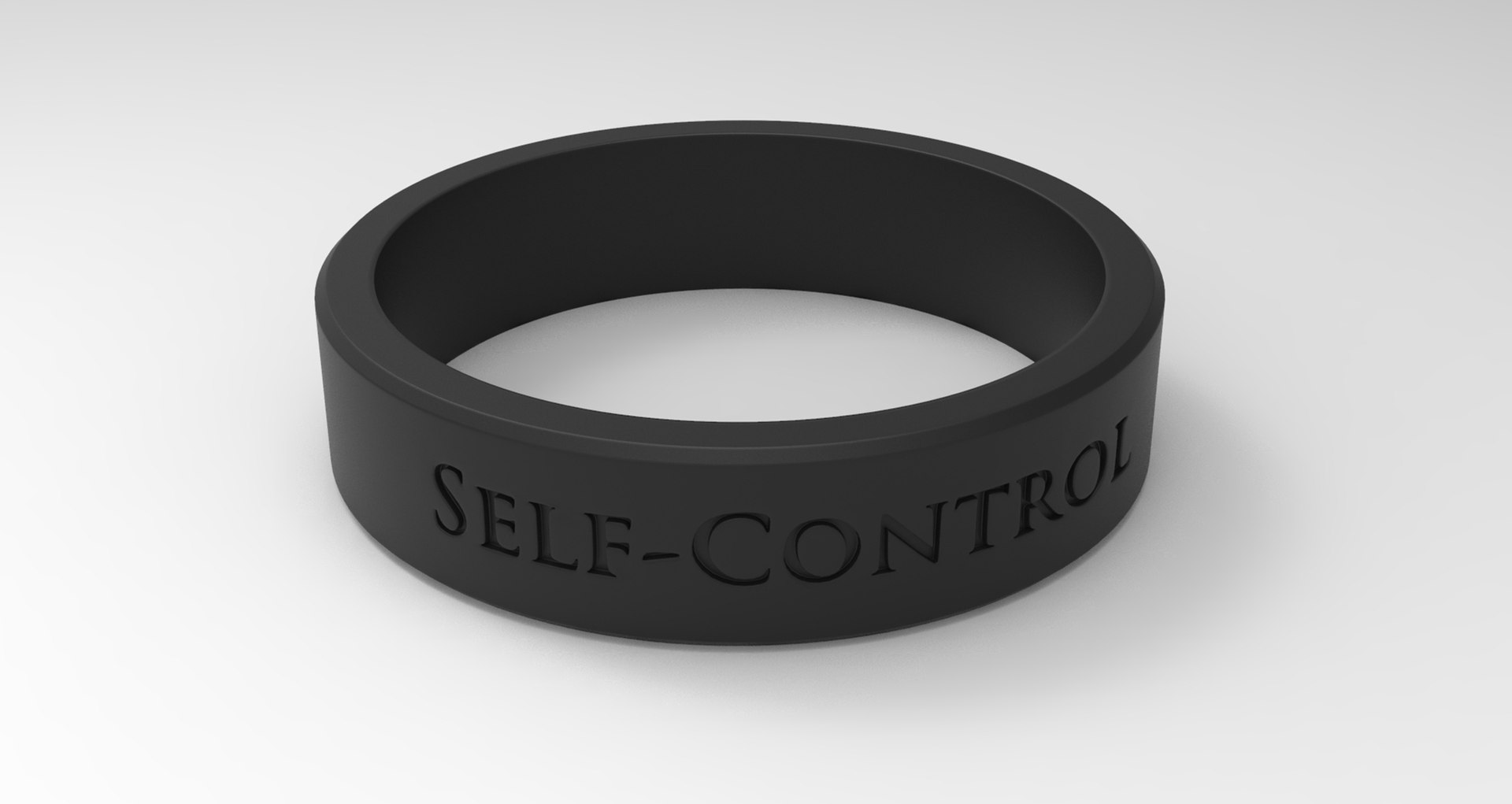 Self-Control Ring Black 3D Model - TurboSquid 1926371