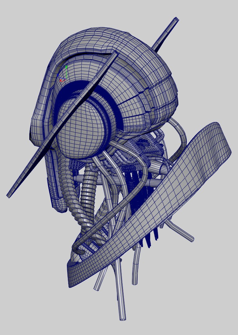 Maya Robot Head