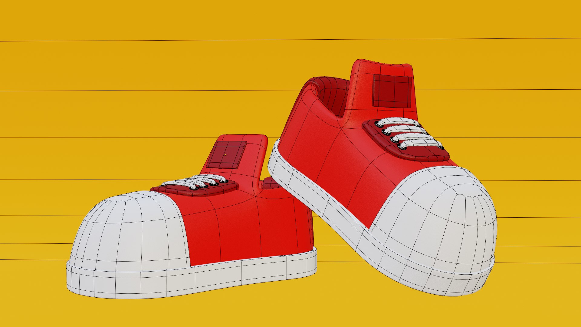 Cartoon Shoes 3D Model - TurboSquid 2282177
