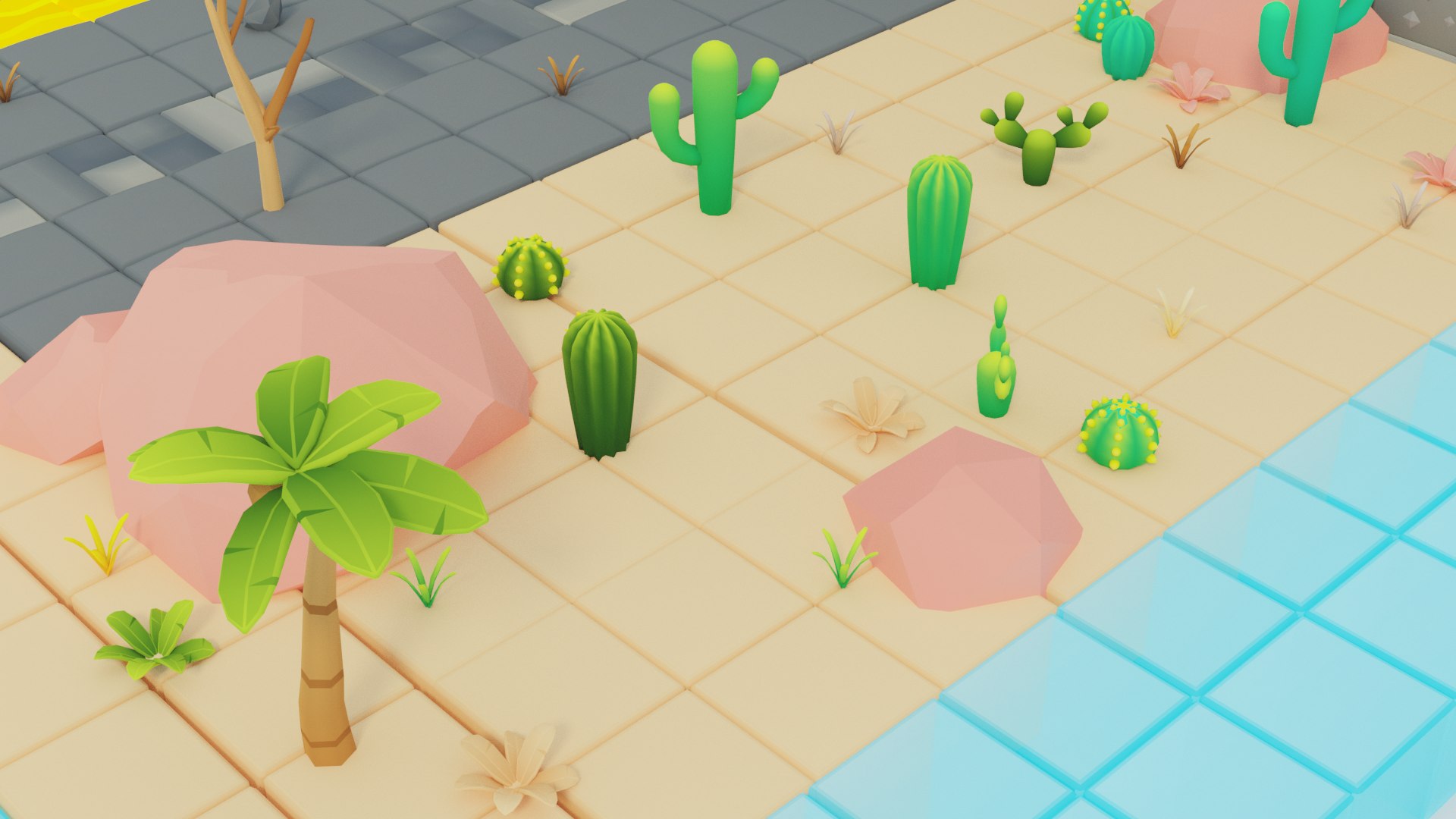 3D Lowpoly Lava Cave Props Asset Model - TurboSquid 2381563