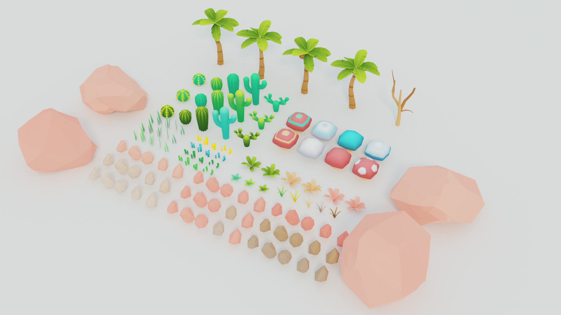 3D Lowpoly Lava Cave Props Asset Model - TurboSquid 2381563