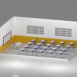 Free 3D Classroom Models - Available For Download On TurboSquid