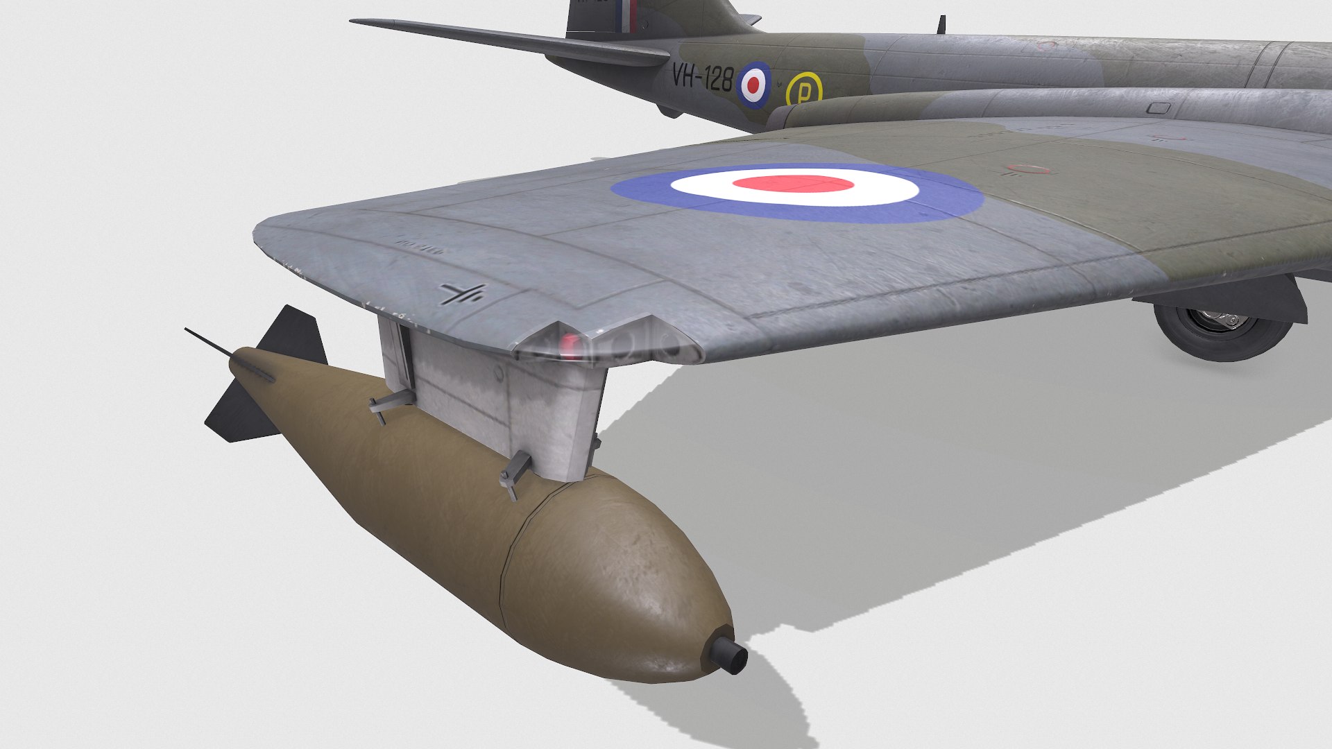English Electric Canberra Bomber Low-poly PBR 3D - TurboSquid 2053494