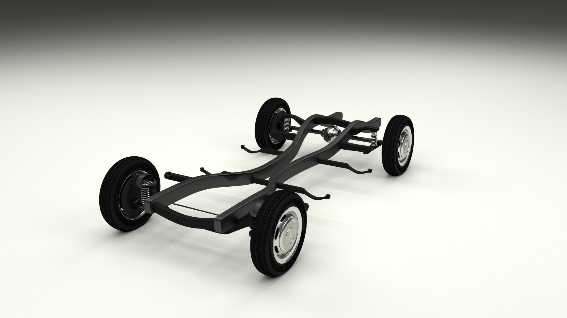 3d Model Mercedes 190sl Chassis