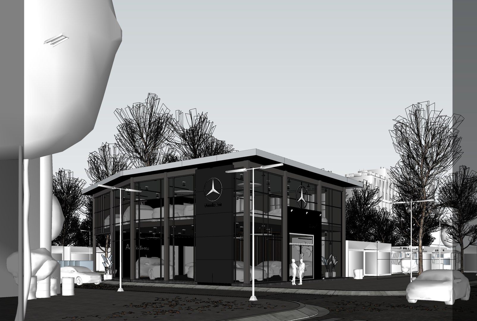 3D Exterior House - Night Render Collection - TurboSquid 2066409