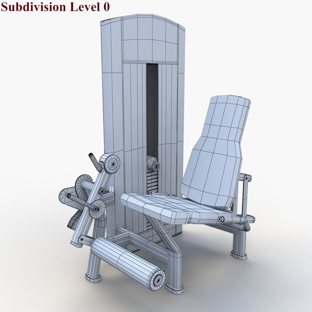 3d Leg Extension Model