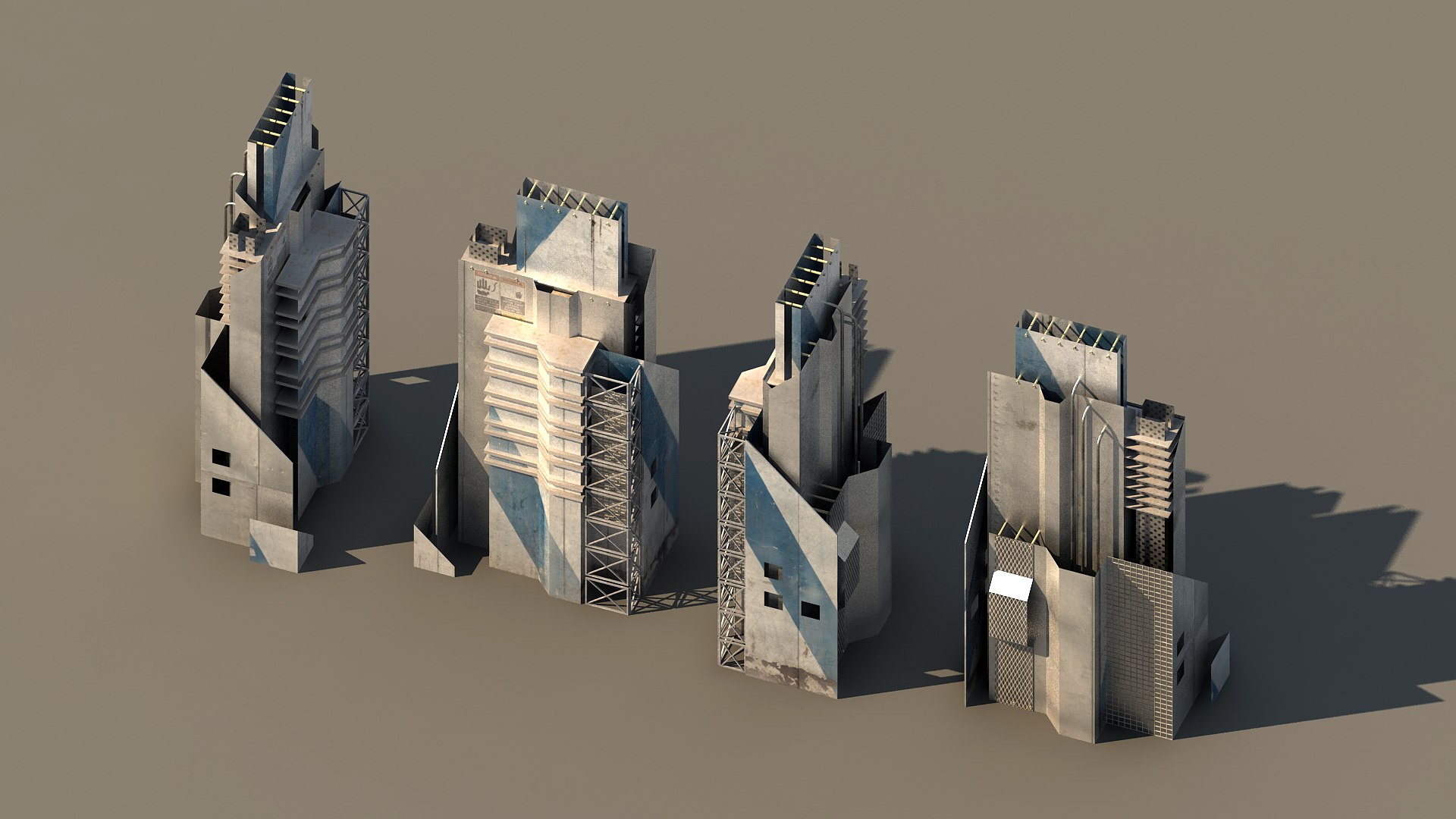 3D Sci-Fi Building 01 Model - TurboSquid 1848285