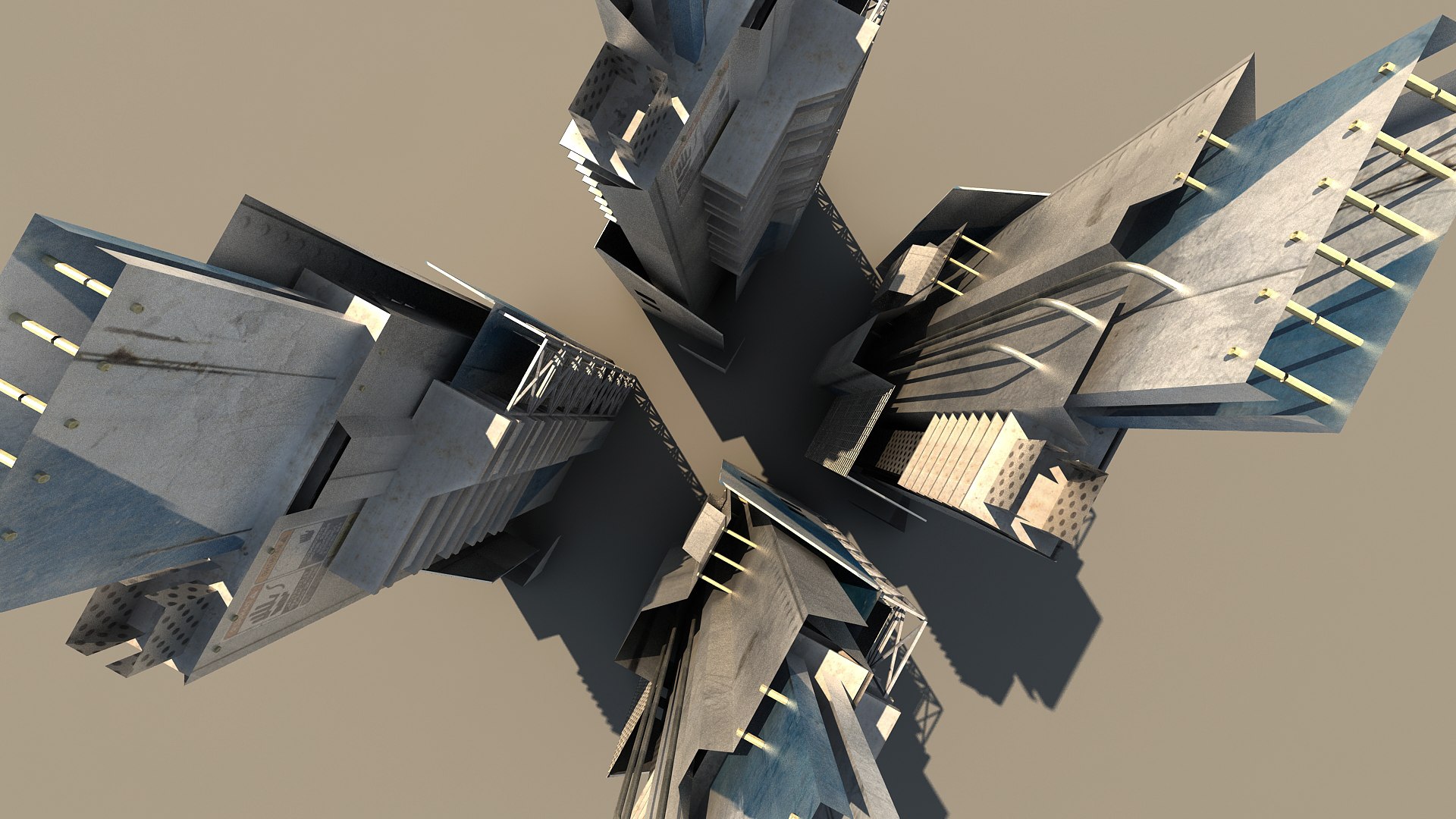 3D Sci-Fi Building 01 Model - TurboSquid 1848285