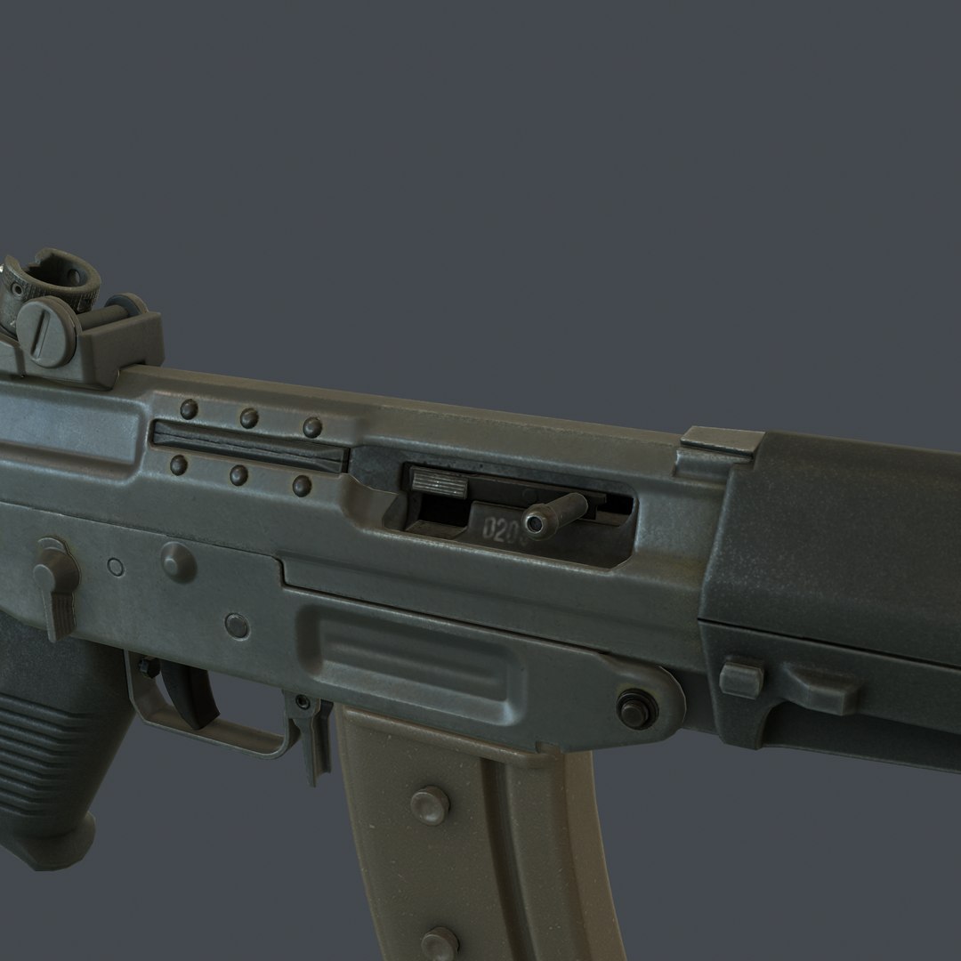 3d Model 552 Commando Rifle