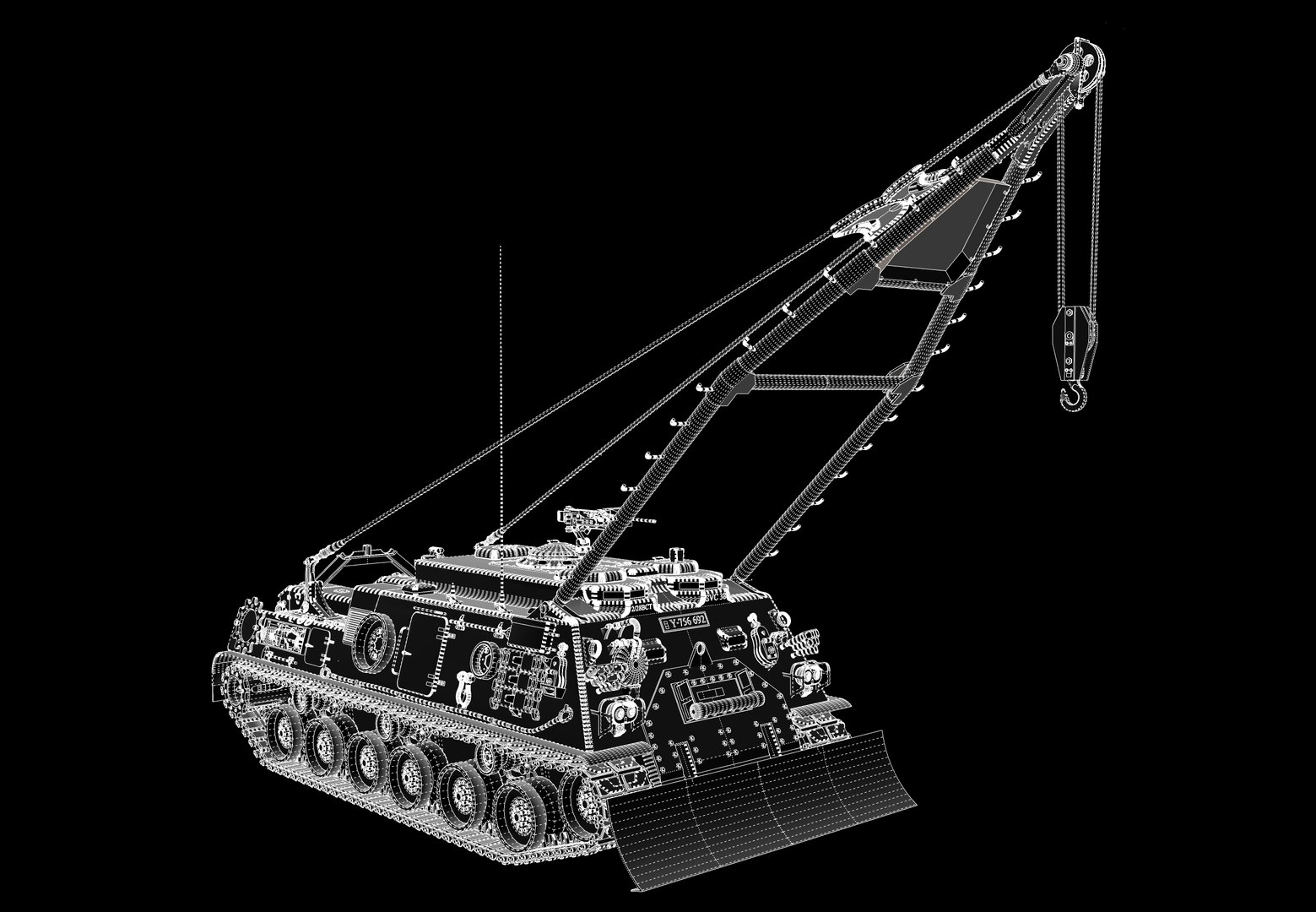 Recovery Vehicle Armored M88a1 3D Model - TurboSquid 1454359