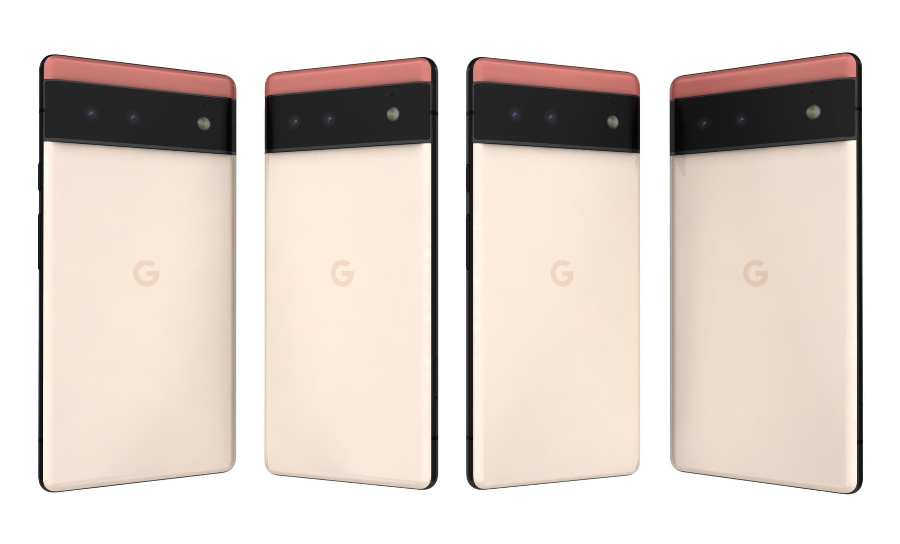 3D Google Pixel 6 Kinda Coral - TurboSquid 1914028